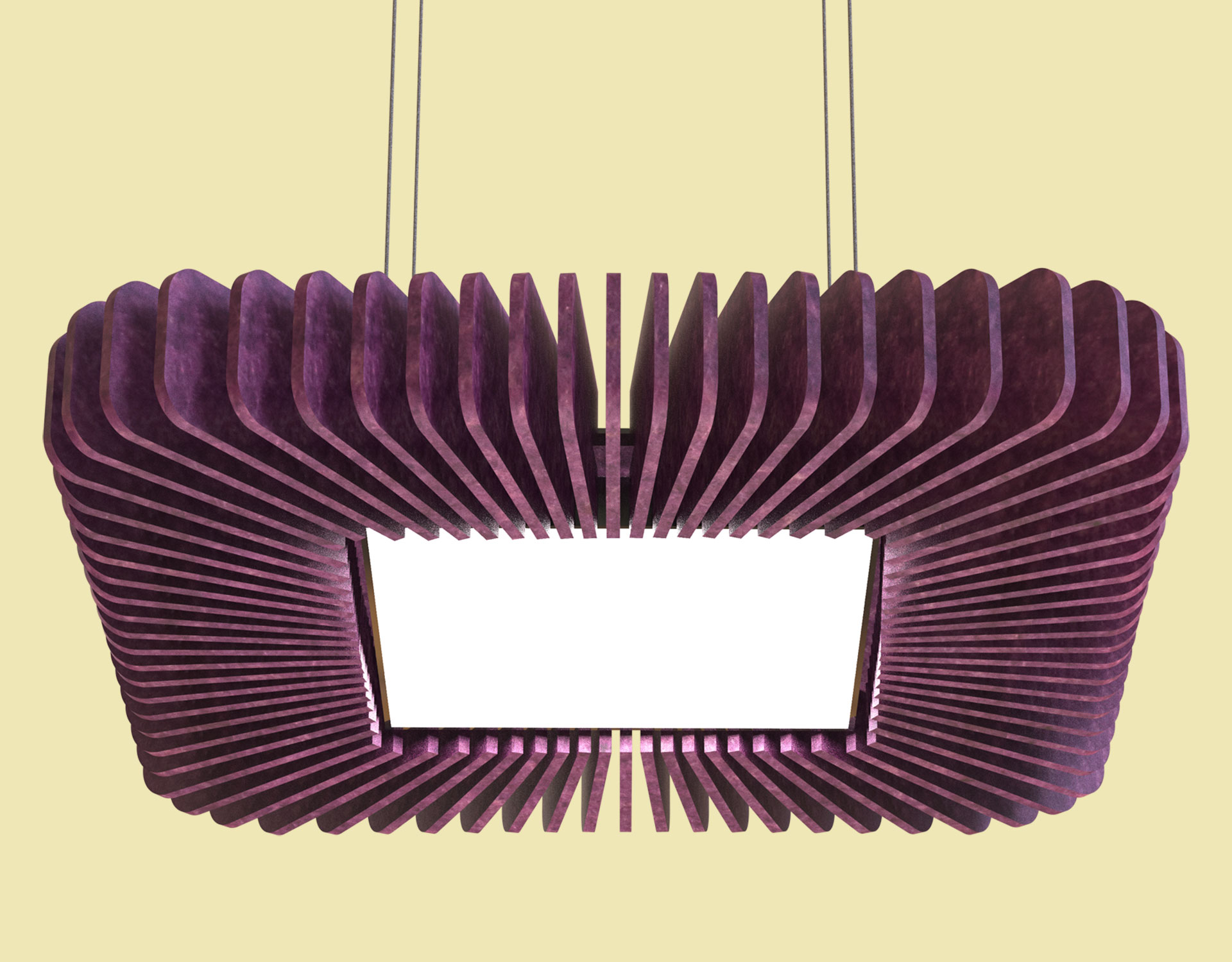 Loop Square | Acoustic Luminaire by Lunnark